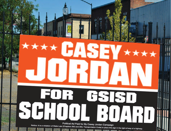 48" x 72" Campaign Road Sign - Coro (Screen Printed) – Political Sign