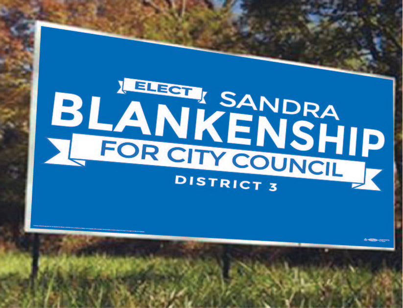 48" x 96" Campaign Road Sign - Coro (Screen Printed) – Political Sign